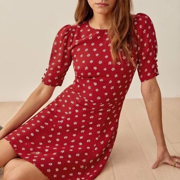 Reformation | Dresses | New Reformation Bard Floral Mini Dress In ...